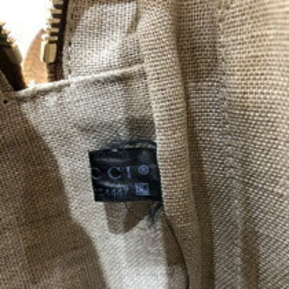 Gucci | Bags | Gucci Gg Canvas Camera Bag Beige Brown Supreme Leather ...
